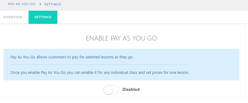 Pay As You Go explained